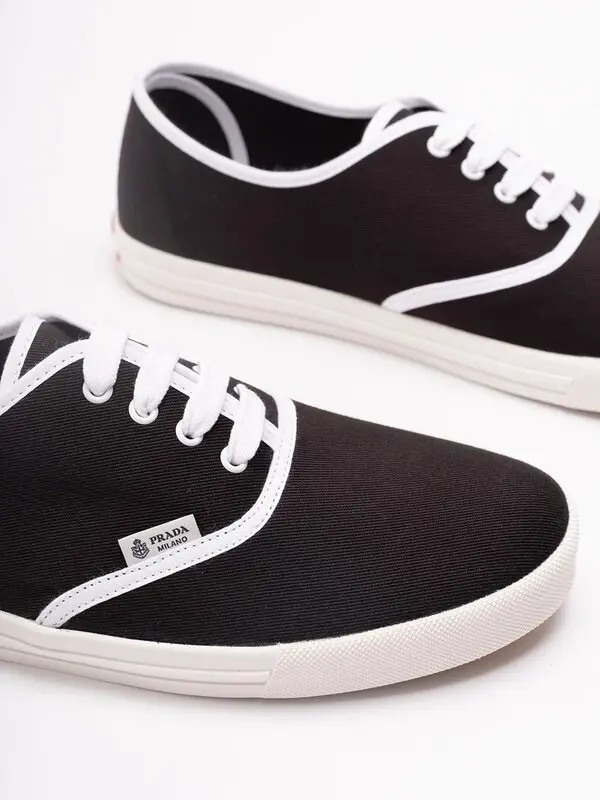Prada Lace-up Cotton Sneakers - Multicolor