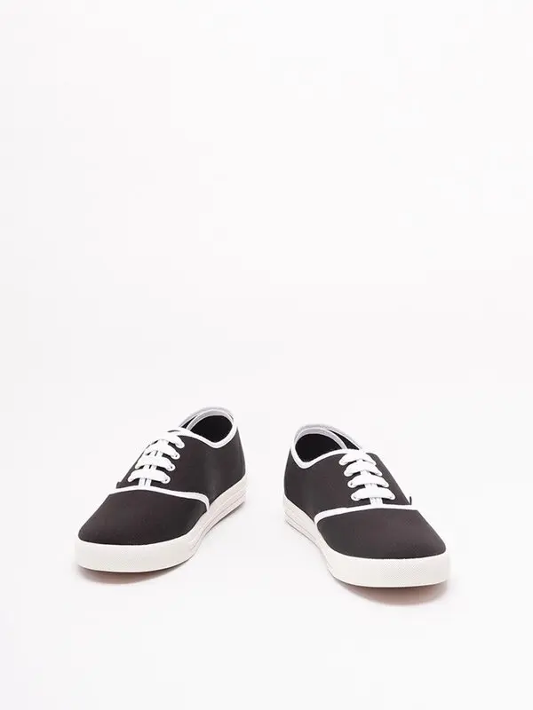 Prada Lace-up Cotton Sneakers
