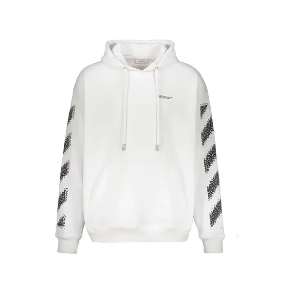 Off-White Logo Drawstring Hooded Sweatshirt