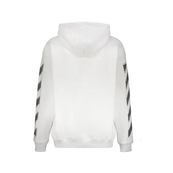 Off-White Logo Drawstring Hooded Sweatshirt