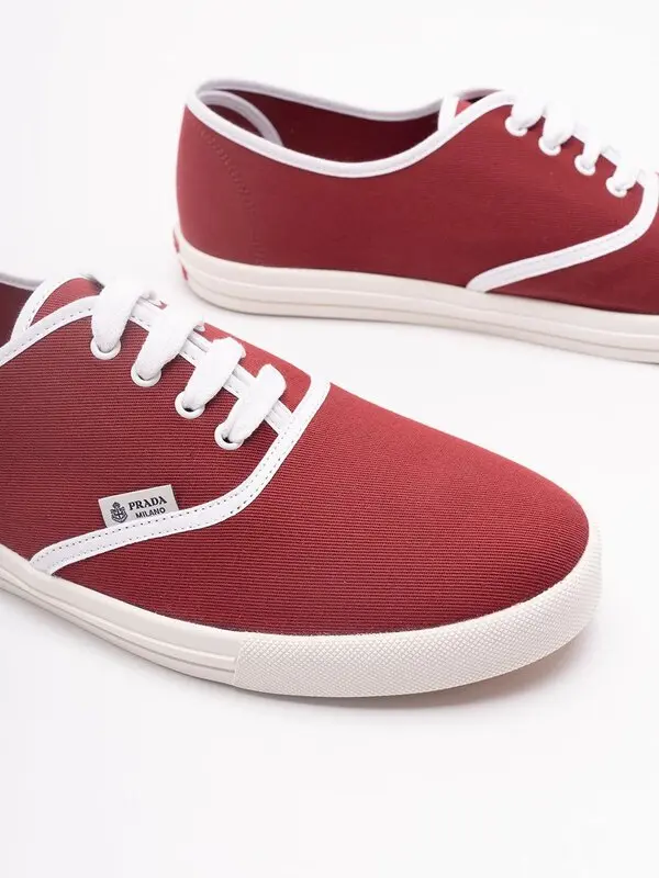 Prada Imprint Cotton Sneakers - Multicolor
