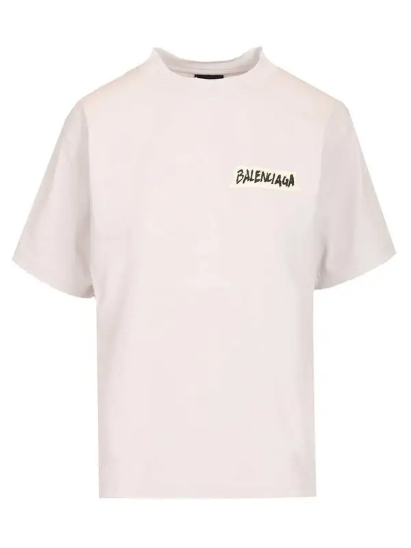Balenciaga Masking Tape" Dry Jersey T-shirt - White