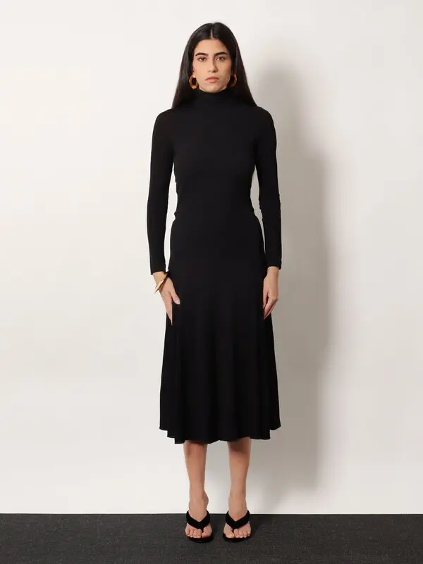 Alaïa Viscose Long Heart Dress - Multicolor