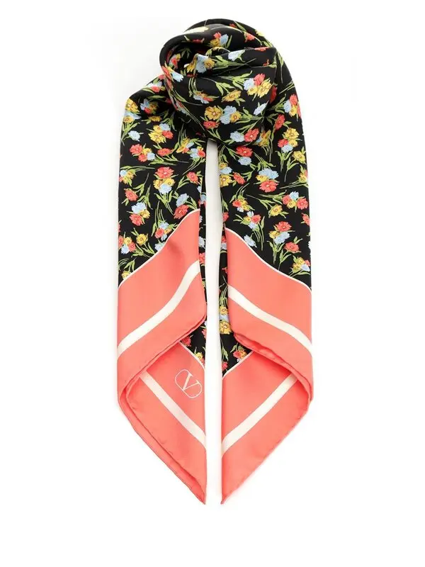 Valentino Garavani Silk Scarf Apres L'hivier - Multicolor