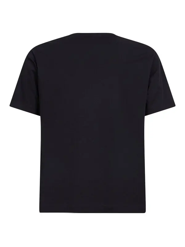 Dries Van Noten Black Jersey Regular-fit Crewneck T-shirt - Multicolor