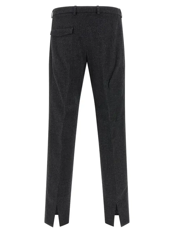Gucci Wool Mouliné Tailored Pants - Gray