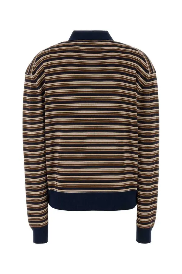 Miu Miu Embroidered Wool Polo Shirt