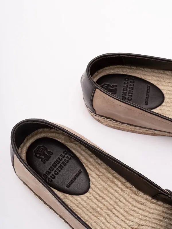 Brunello Cucinelli Leather Espadrilles - Multicolor