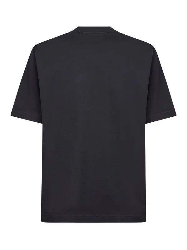 Dolce & Gabbana Black Cotton Jersey Logo T-shirt