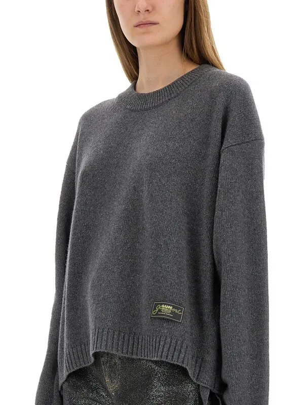 GANNI Oversize Shirt - Gray