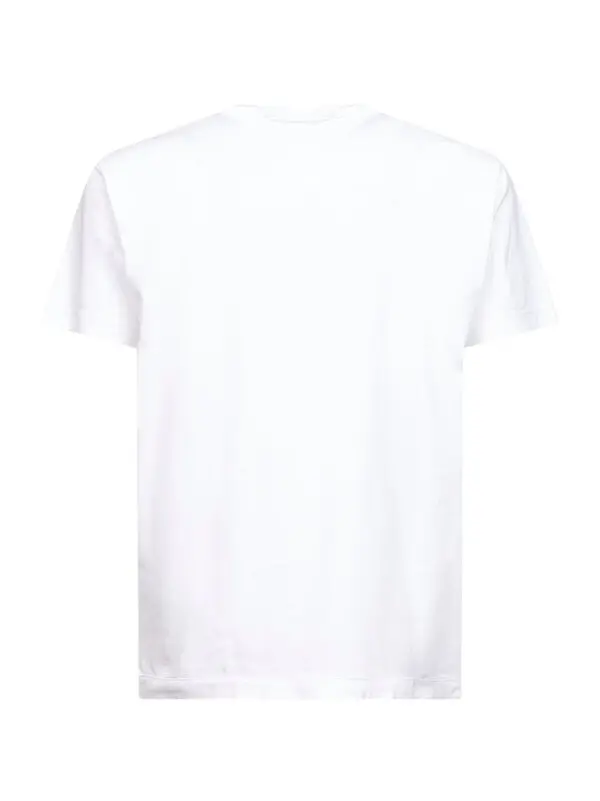 Stone Island White Slim-fit Logo Patch T-shirt