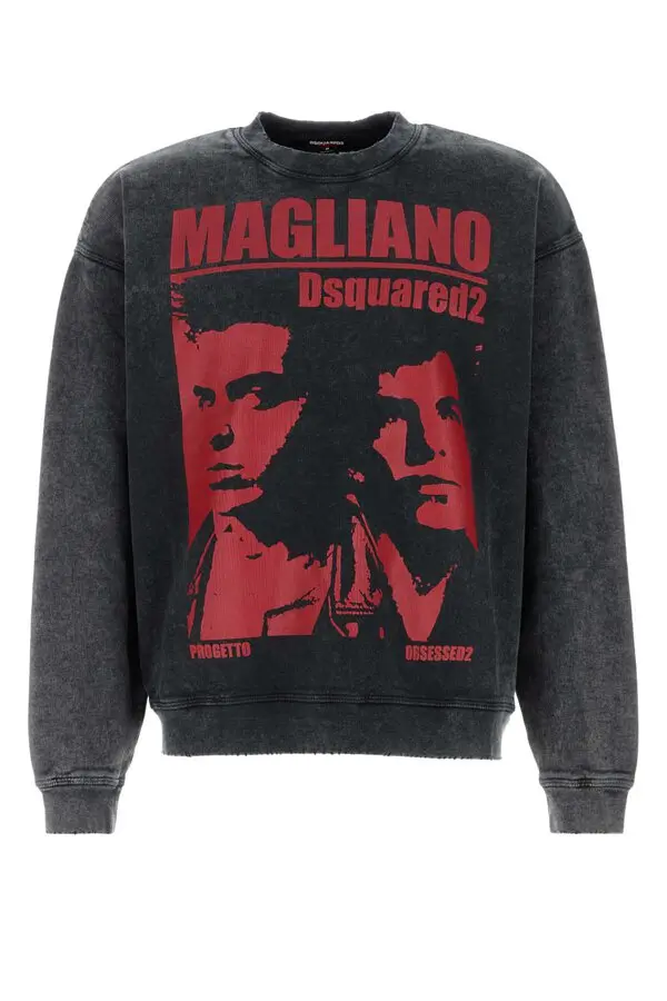 Dsquared2 X Magliano Cotton Sweatshirt - Black