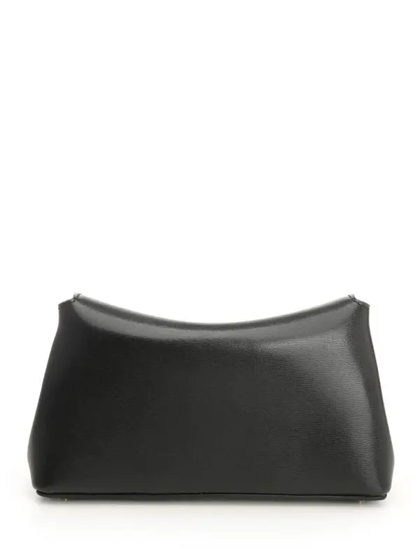 TOTEME T-lock Mini Leather Clutch - Black