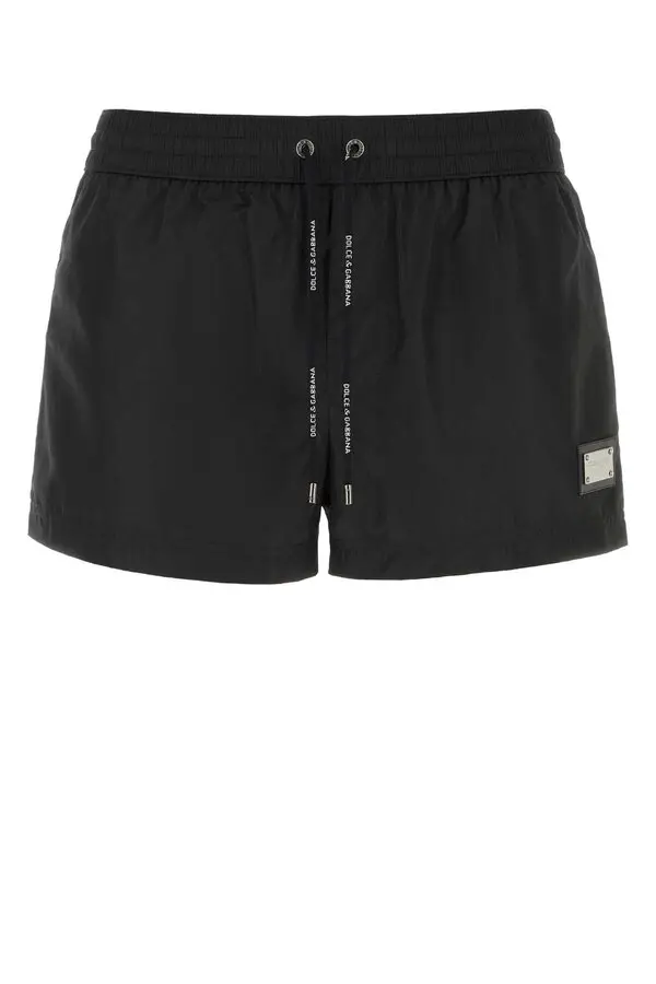 Dolce & Gabbana Polyester Swimming Shorts - Black