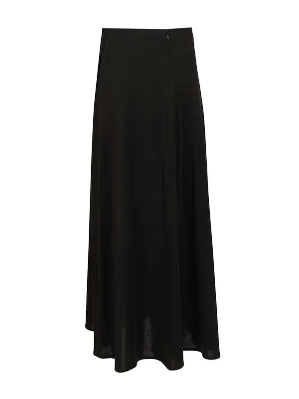 Max Mara Long Virgin Wool Skirt