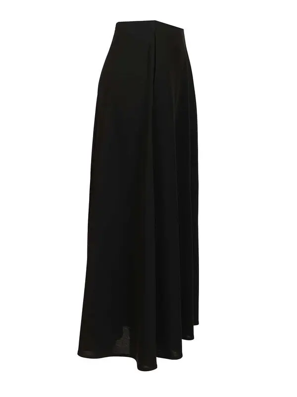 Max Mara Long Virgin Wool Skirt