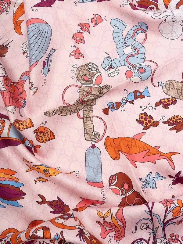 Gucci Submarine` Foulard