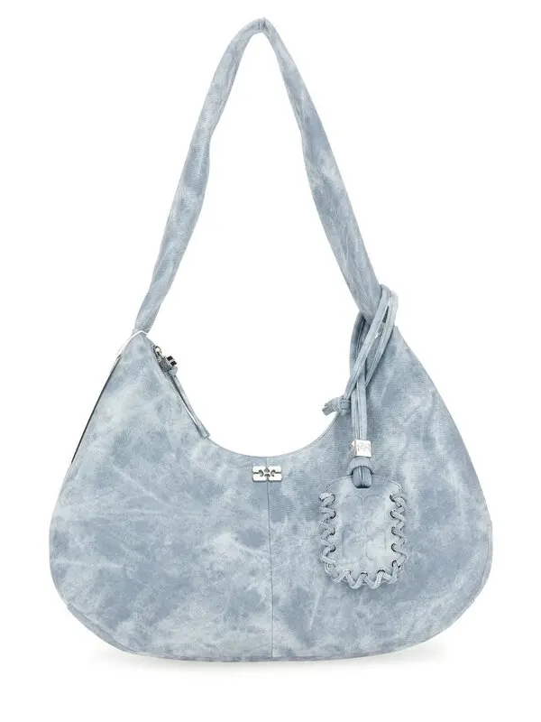 GANNI Bleached Hobo Bag - Multicolor