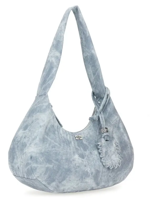 GANNI Bleached Hobo Bag - Multicolor