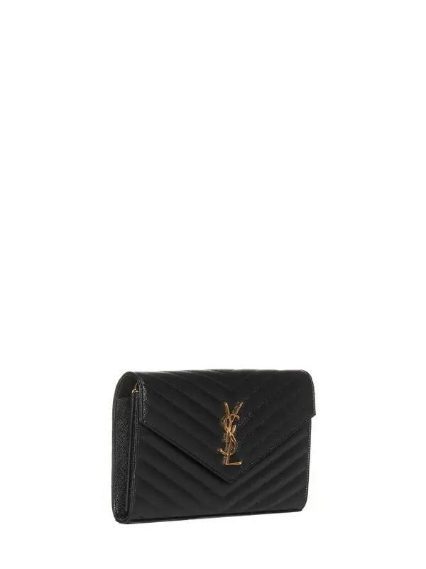 Saint Laurent Classic Cassandre Pouch In Grain De Poudre Leather - Multicolor