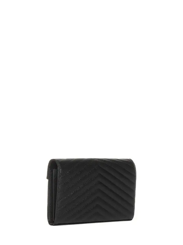 Saint Laurent Classic Cassandre Pouch In Grain De Poudre Leather - Multicolor