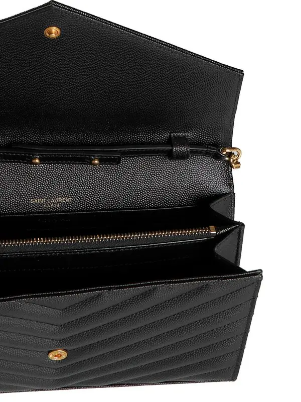 Saint Laurent Classic Cassandre Pouch In Grain De Poudre Leather - Multicolor