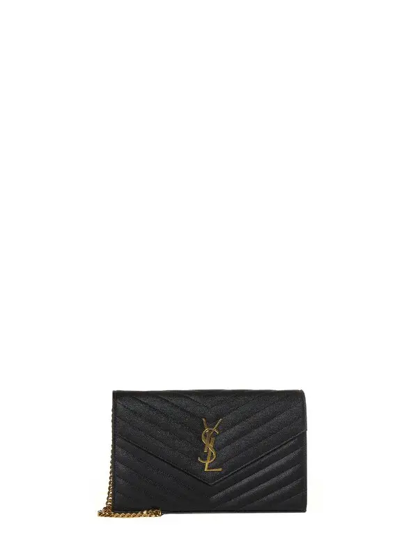 Saint Laurent Classic Cassandre Pouch In Grain De Poudre Leather - Multicolor