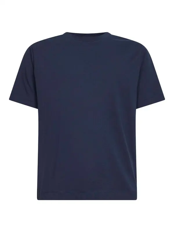 Dries Van Noten Navy Blue Jersey Regular-fit Crewneck T-shirt - Multicolor