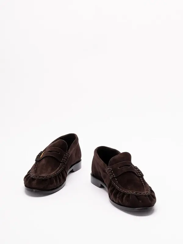 Saint Laurent Le Loafer Suede Loafers - Multicolor