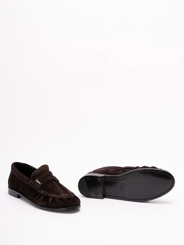 Saint Laurent Le Loafer Suede Loafers - Multicolor