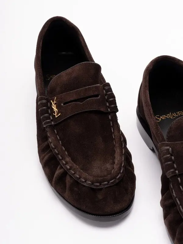 Saint Laurent Le Loafer Suede Loafers - Multicolor