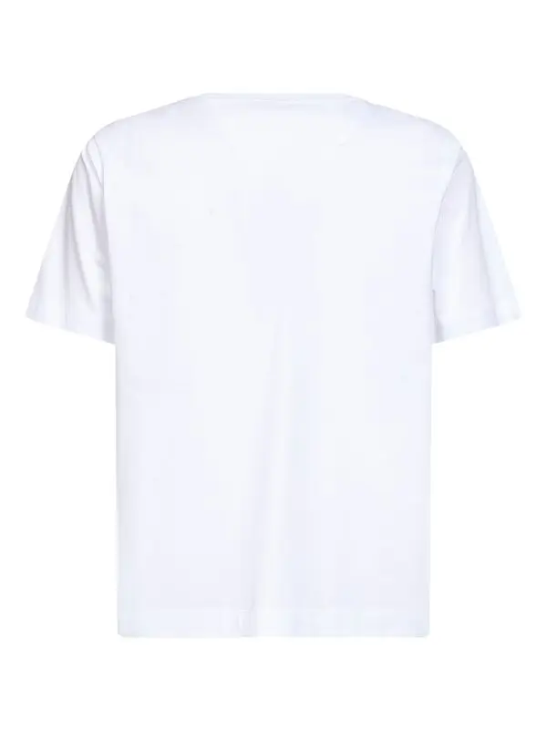 Dries Van Noten White Jersey Regular-fit Crewneck T-shirt
