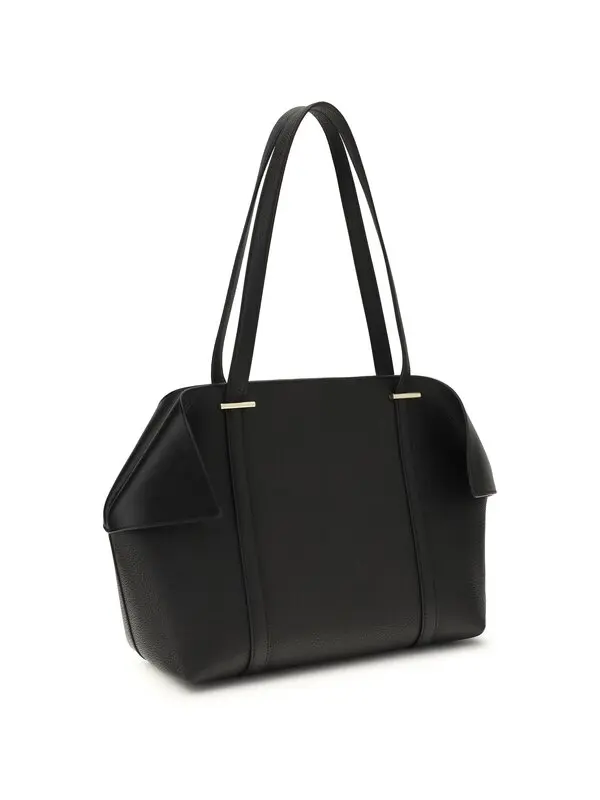 FERRAGAMO Leather Tote Bag - Black