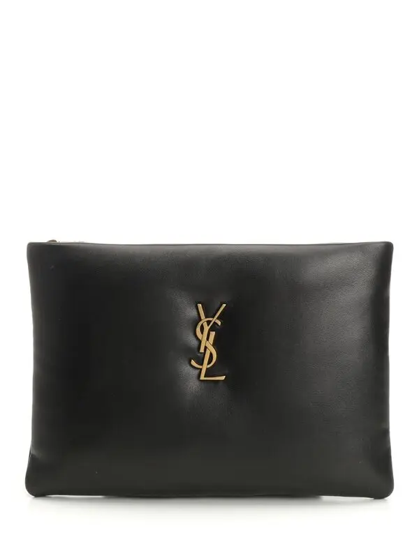 Saint Laurent Calypso Pillow Leather Clutch