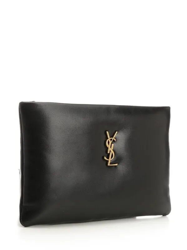 Saint Laurent Calypso Pillow Leather Clutch