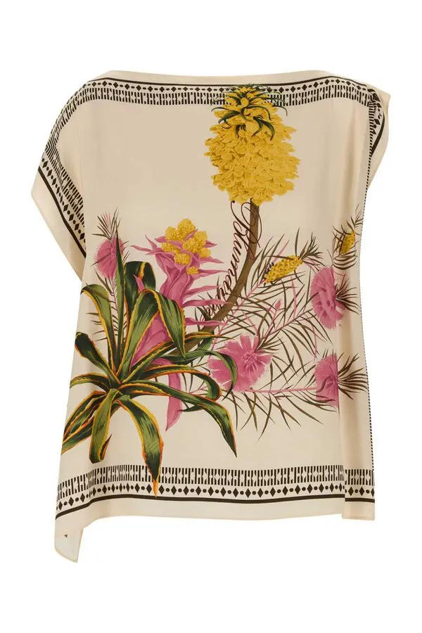 Blumarine Printed Twill Top - Multicolor