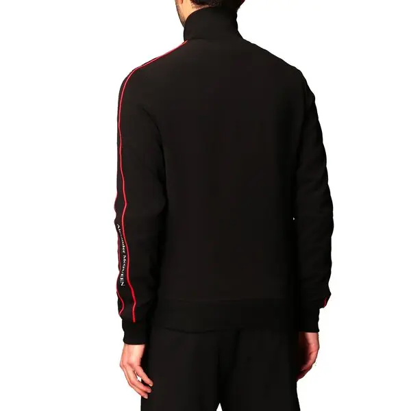 Alexander McQueen Logo Zipped Sweatshirt - Black