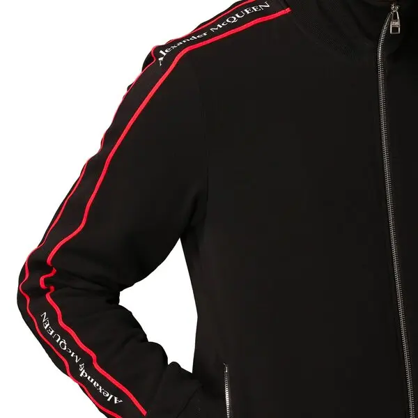 Alexander McQueen Logo Zipped Sweatshirt - Black