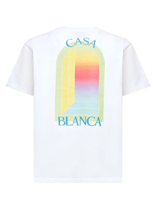 Casablanca White L'arche Organic Cotton T-shirt