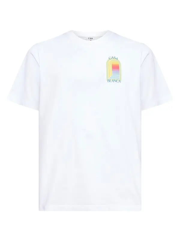 Casablanca White L'arche Organic Cotton T-shirt - Multicolor