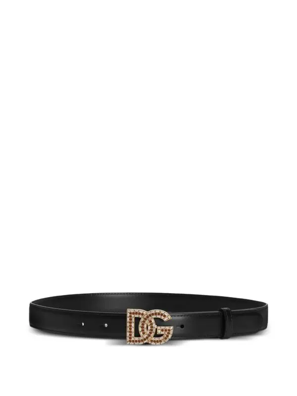 Dolce & Gabbana Embellished Leather Belt - Multicolor