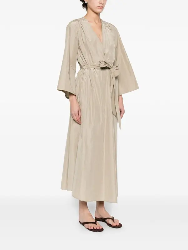 FORTE_FORTE Cotton Blend Midi Dress - Multicolor