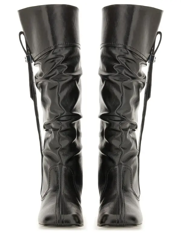 GANNI Slouchy Boot Butterfly - Black