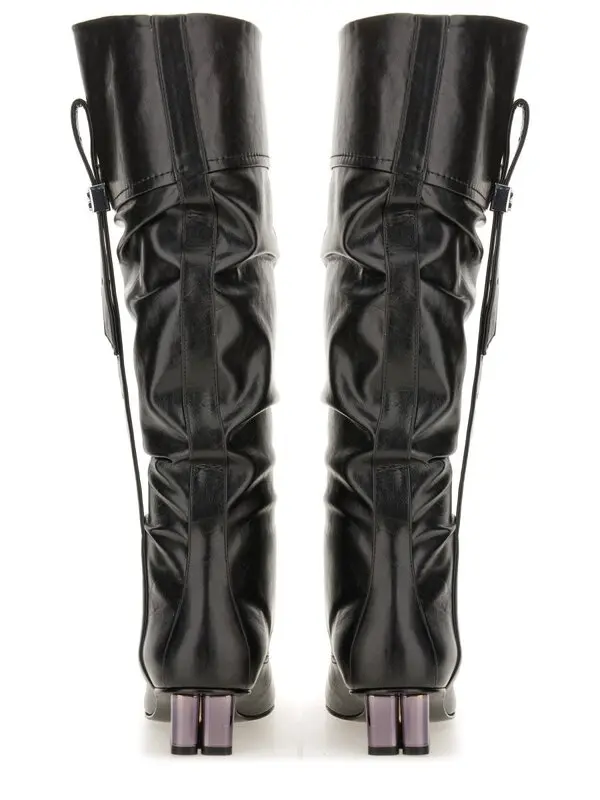 GANNI Slouchy Boot Butterfly - Black