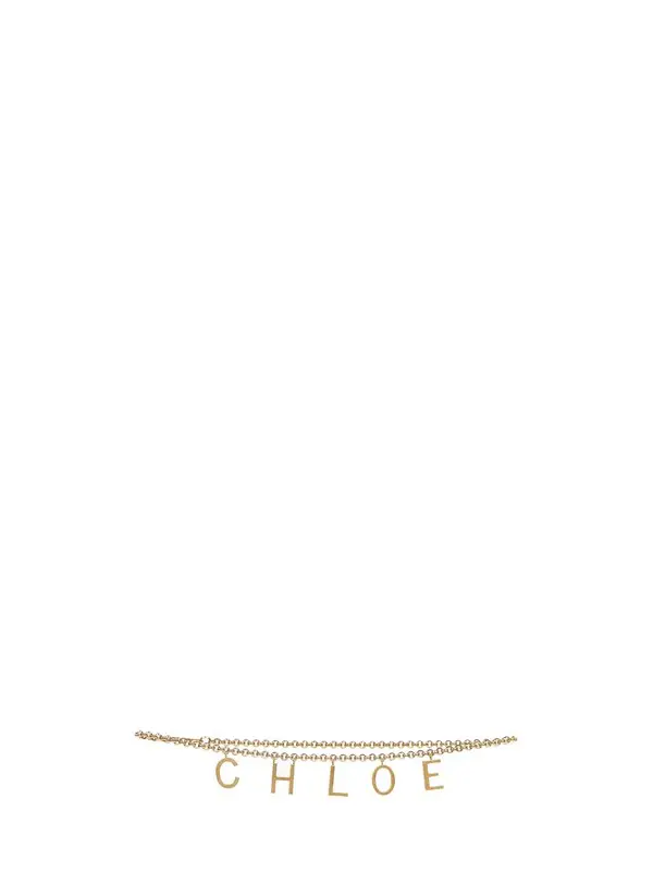 Chloé Gold Letters Jewelry Belt - Multicolor