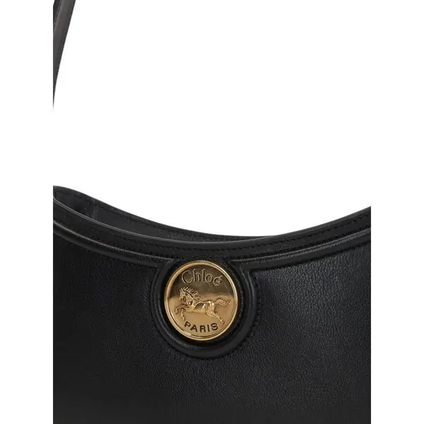 Chloé Shoulder Bag With Gold-tone Logo Plaque