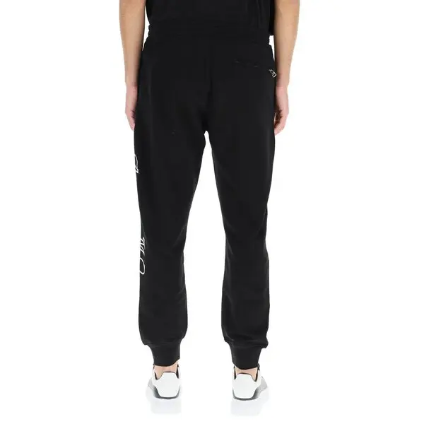 Alexander McQueen Logo Cotton Pants - Black