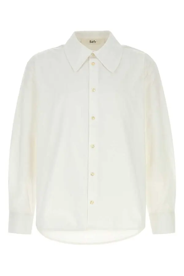 Séfr Poplin Trino Shirt - White
