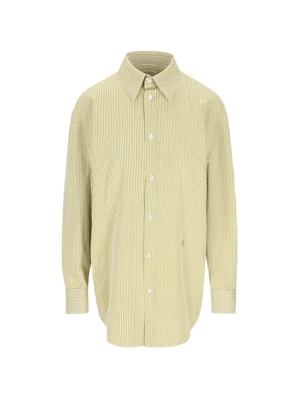 Saint Laurent Striped Cotton Shirt - Multicolor