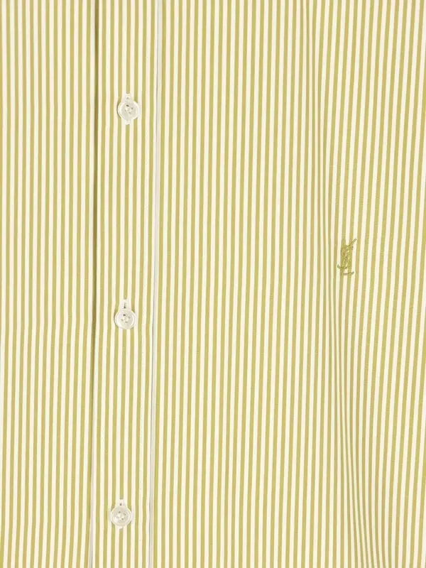 Saint Laurent Striped Cotton Shirt - Multicolor